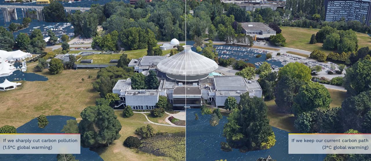 Montée des eaux : voici à quoi ressembleront les villes avec +1,5 °C ou ...